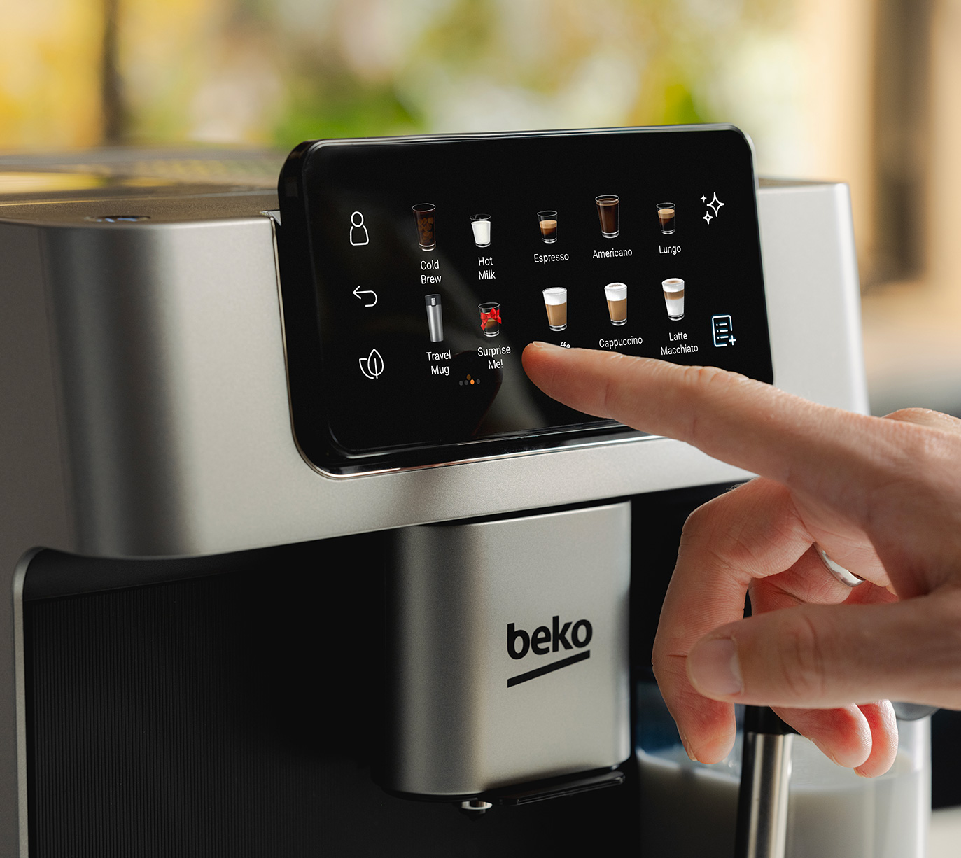 CaffeExperto Bean To Cup Coffee Machine with Integrated Milk Jug ...