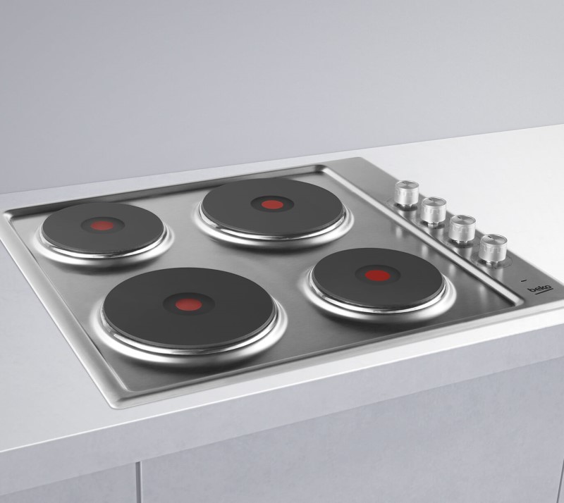 Beko White Solid Hob 4 Zone Electric HIBE64101W - Expert Portlaoise