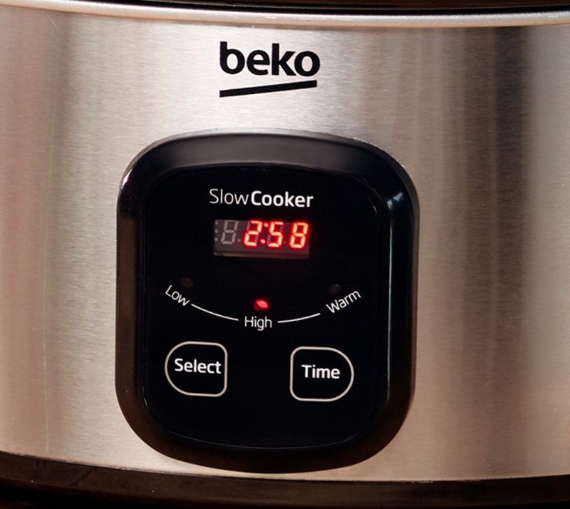 Slow Cooker 6 Litre Stainless Steel SCM3622 | Beko UK