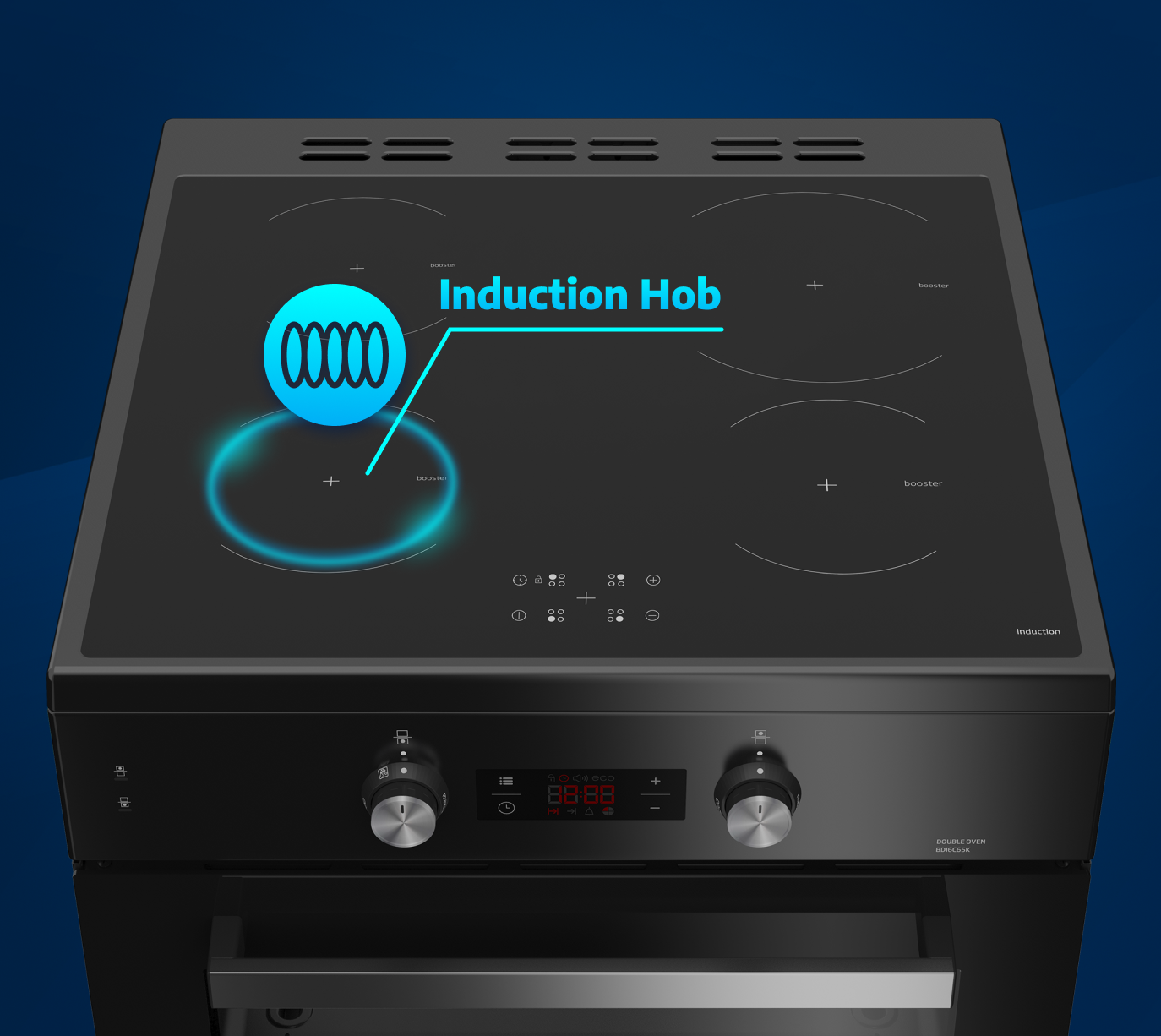Beko bdi6c55k 60cm electric cooker with induction hob store