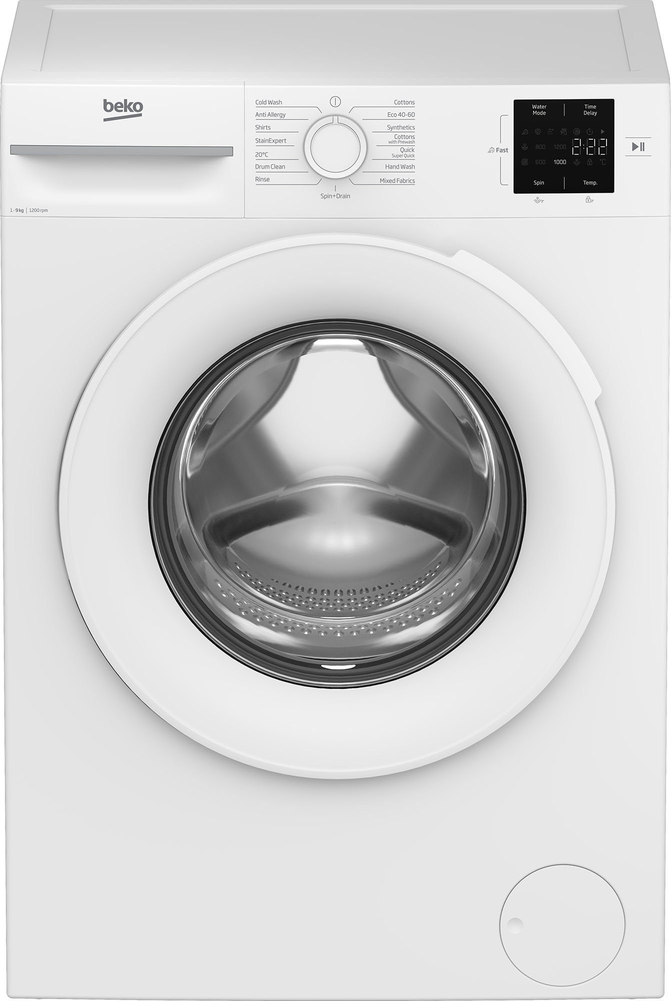 Freestanding 9kg 1200rpm Washing Machine with Quick Programme BM1WT3921 ...