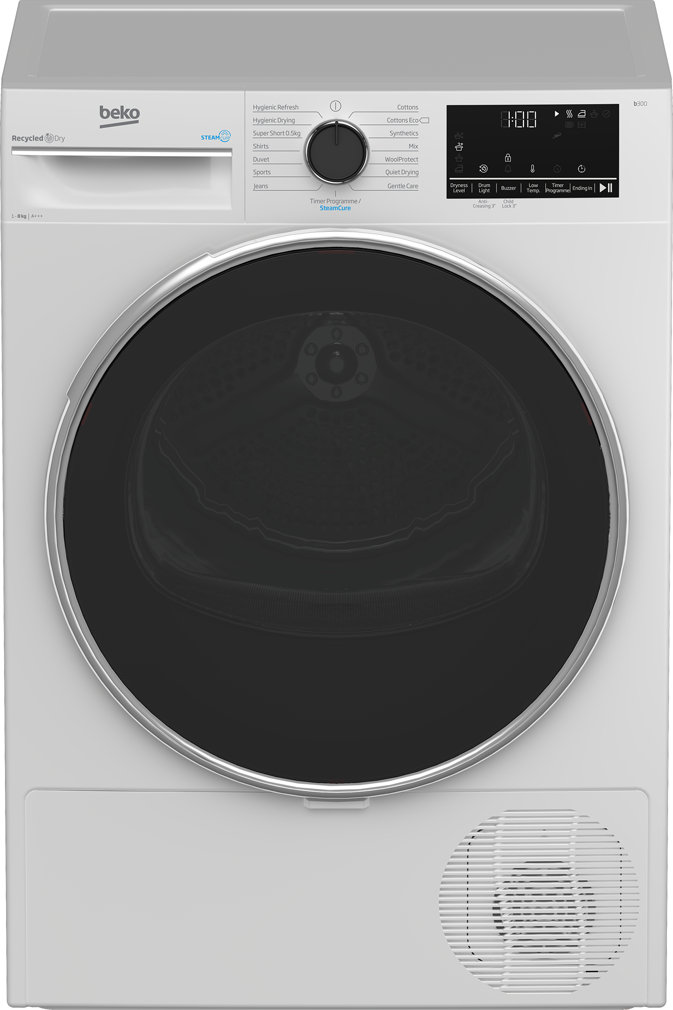 8kg Tumble Dryer with Heat Pump Technology B3T4824D | Beko UK