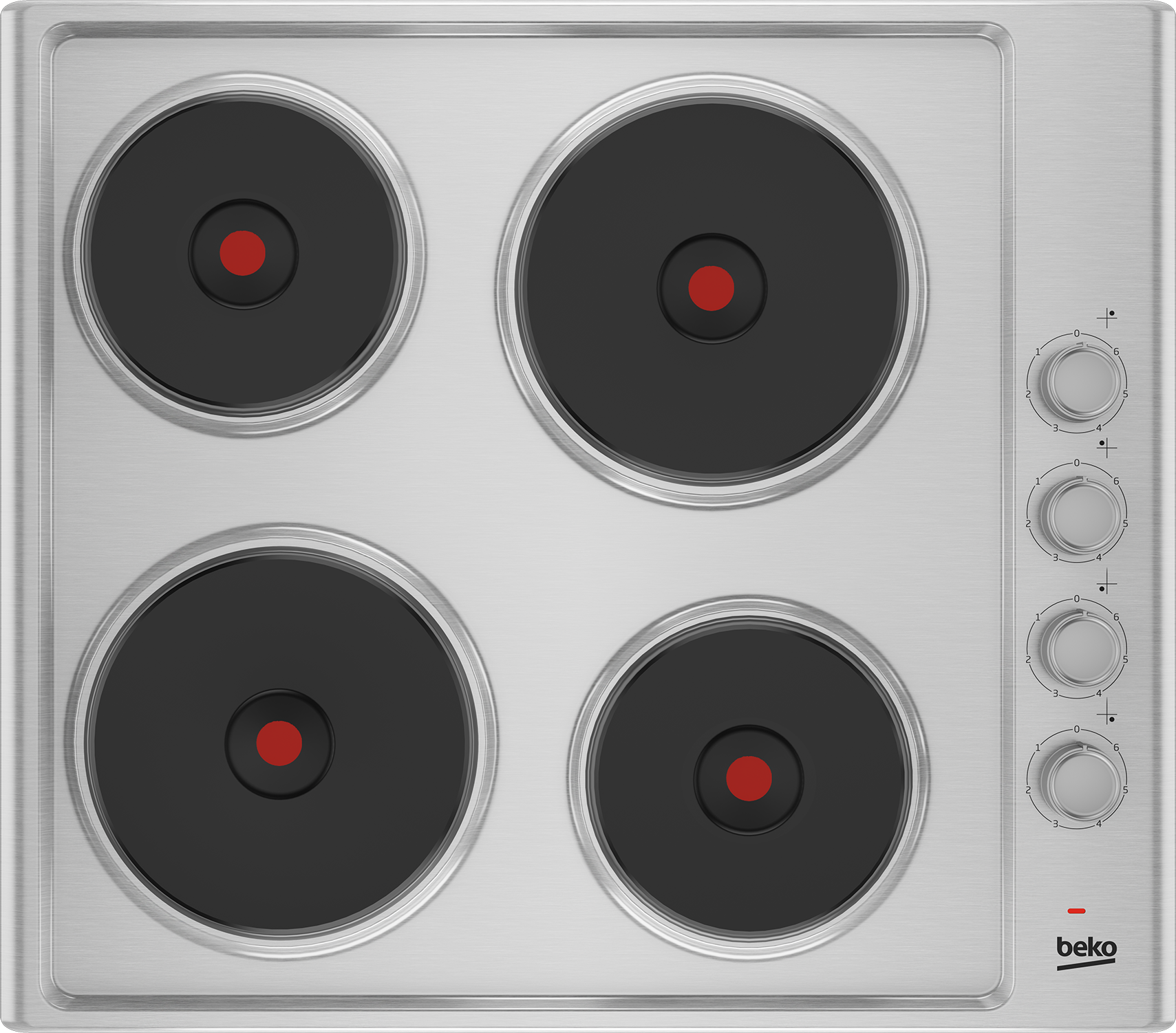 60cm Side Control Sealed Plate Electric Hob HNBE64103X | Beko Ireland