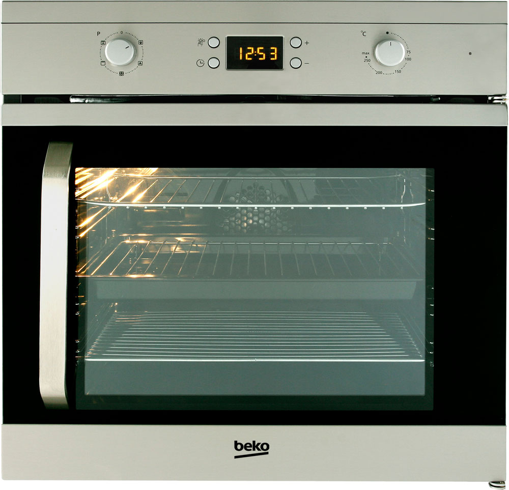 60cm Single Fan Oven with Fully Programmable LED Timer OIF22301R | Beko UK