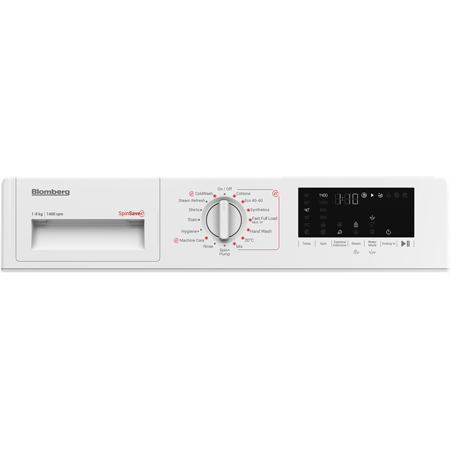 Integrated 8kg 1400rpm washing machine LWI284421