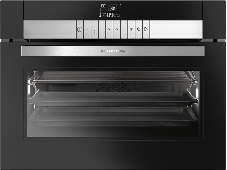 45 cm Compact Combi Steam Oven 100% Steam Cooking GEKMD45000 | Grundig UK